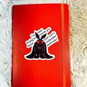 Mothman Funny Sticker / Unique Cryptid Creatures / Waterproof Laptop ...