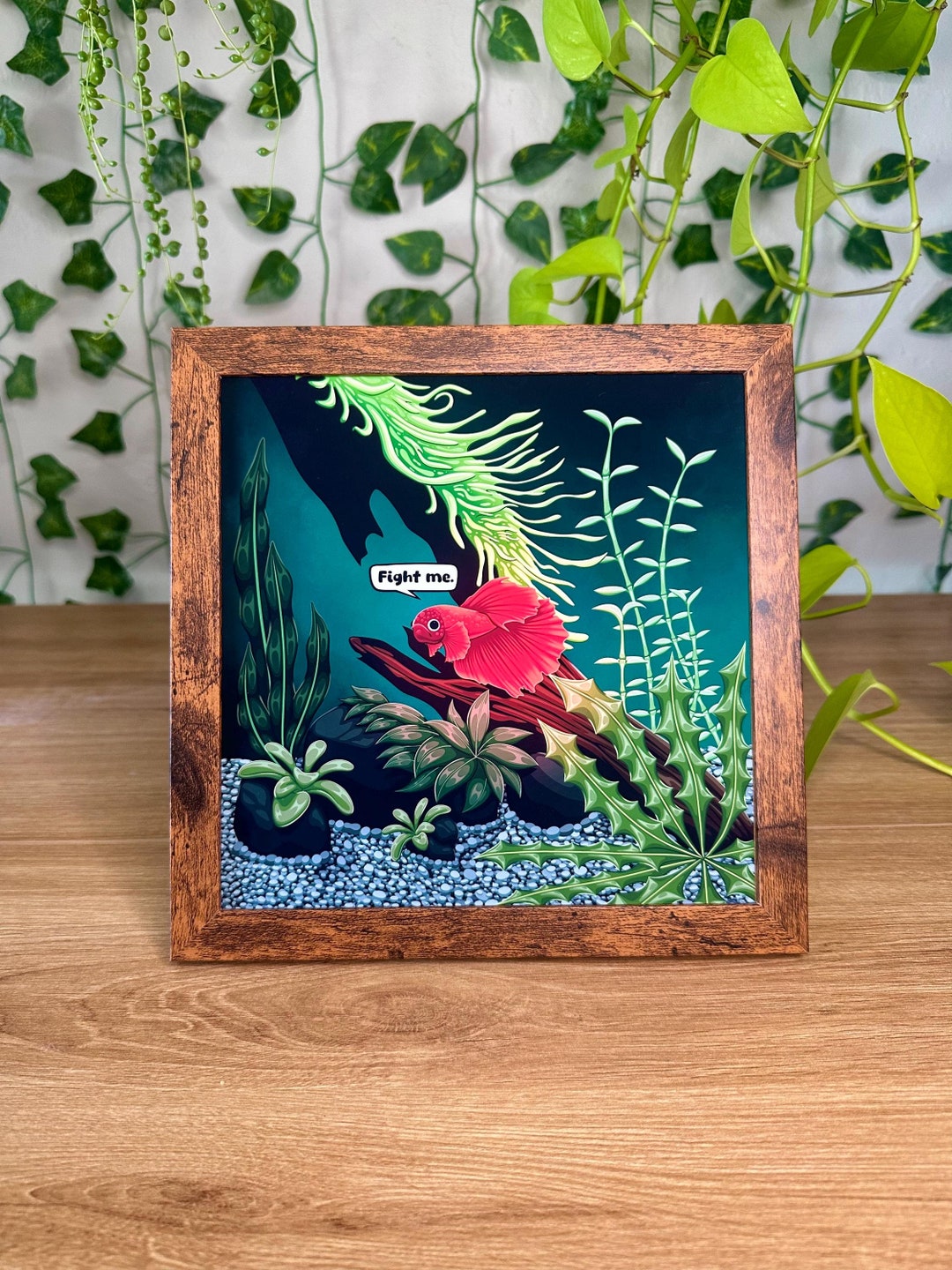 Betta Fish Art Print, Wall Art for Fish Lovers, Fish-themed Gifts for ...
