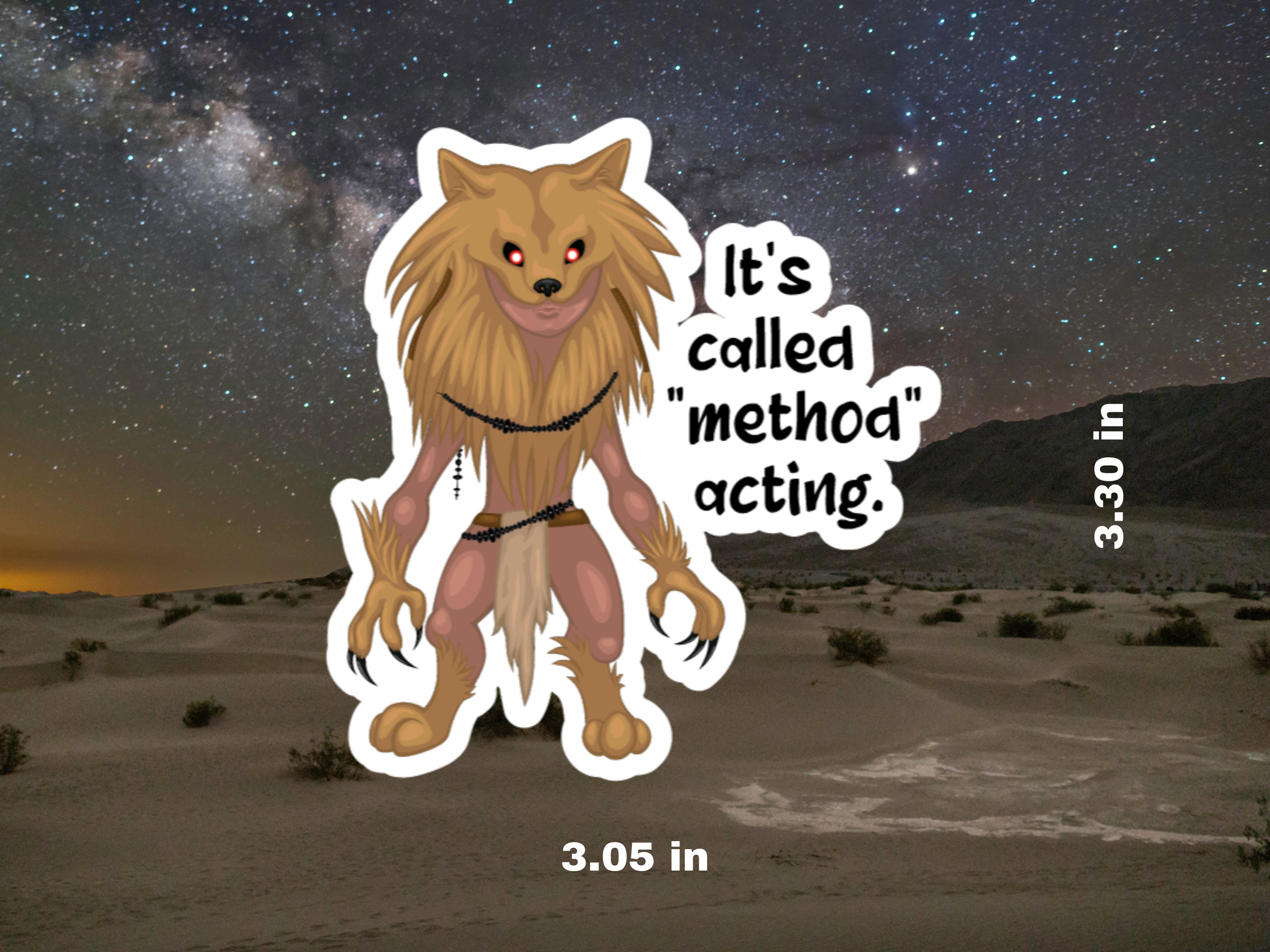 Skinwalker Cryptid Witch Sticker Decal Funny Skinwalker Ranch - Etsy