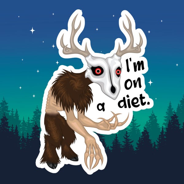 Cute Wendigo Art - Etsy