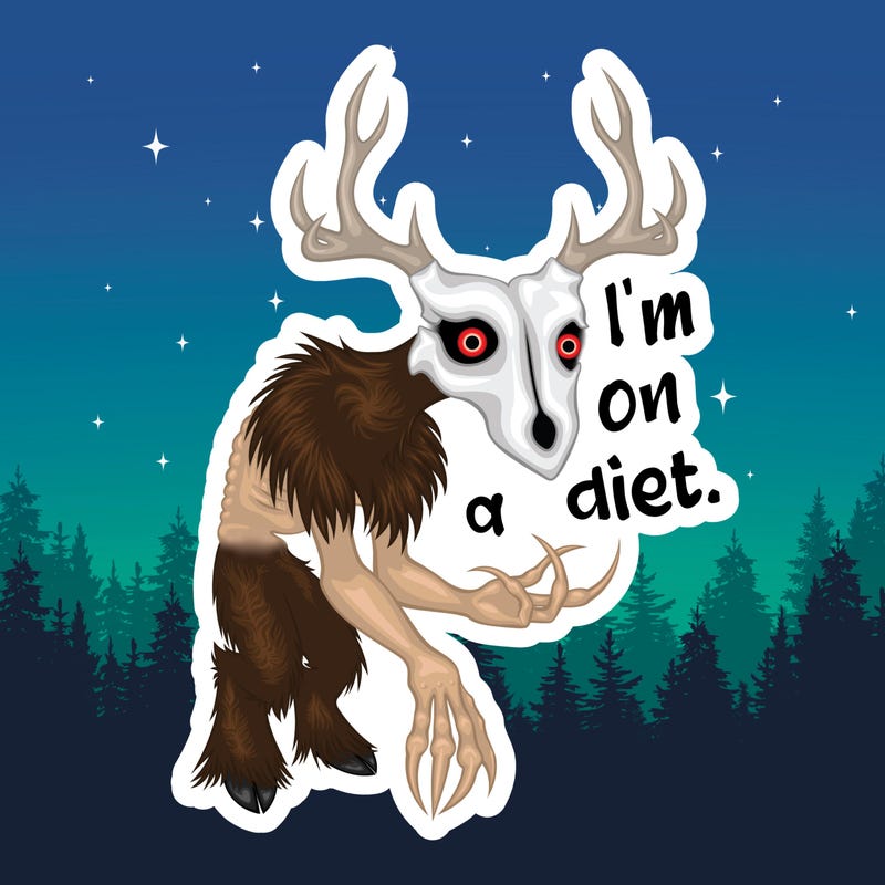 Cute Wendigo Art - Etsy