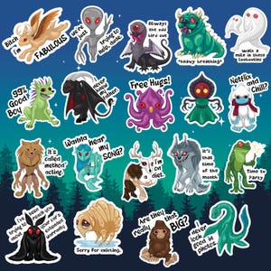 Funny Hodag Cryptid Sticker Vinyl Decal, Gifts for Cryptid and ...