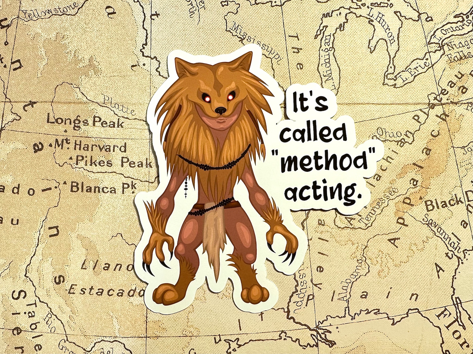 Skinwalker Cryptid Witch Sticker Decal Funny Skinwalker Ranch - Etsy