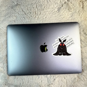 Mothman Funny Sticker / Unique Cryptid Creatures / Waterproof Laptop ...