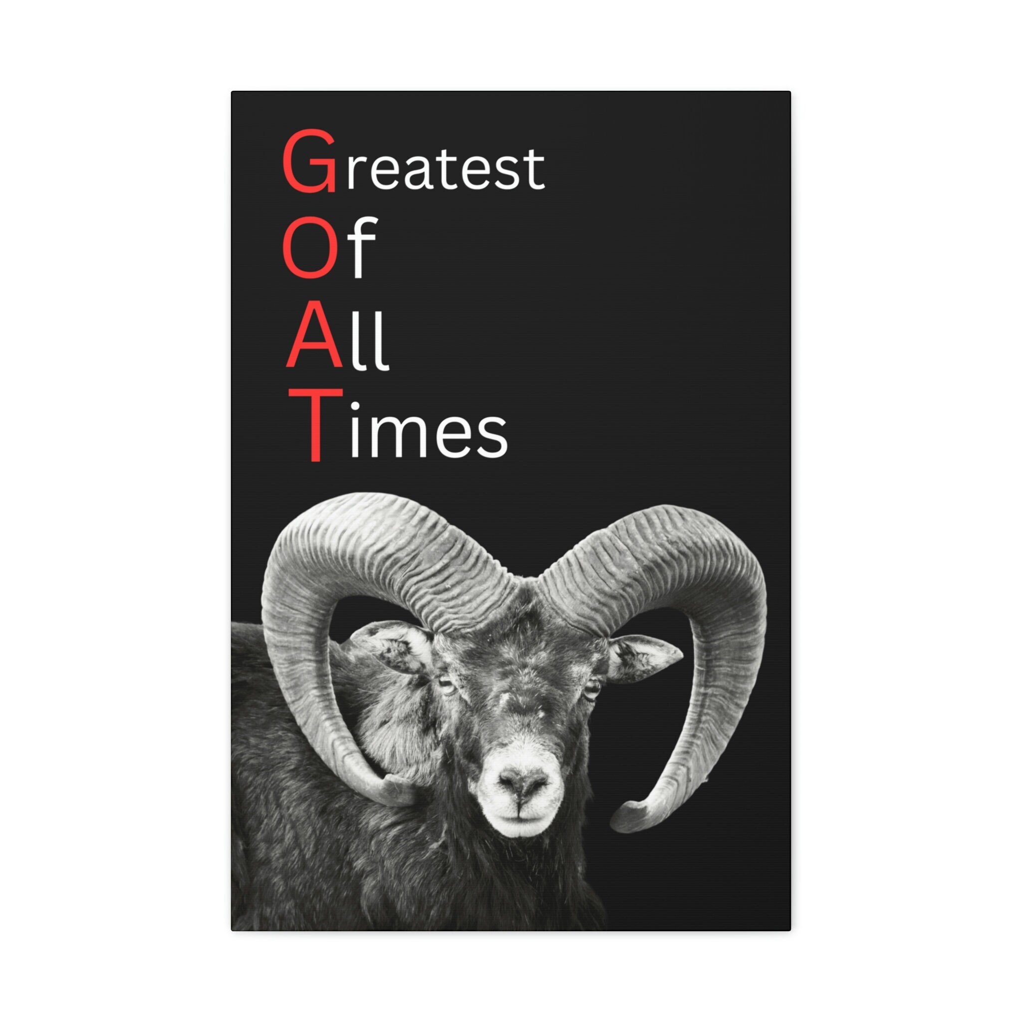 Goat Canvas Wall Art Print, Home & Office Décor Wall Art, Motivational ...