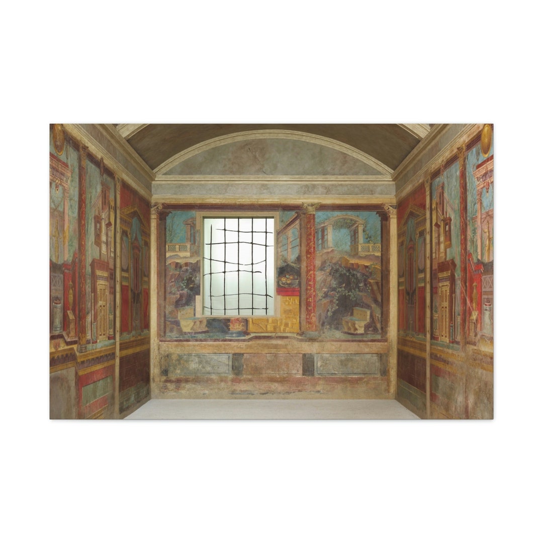 Cubiculum Canvas Print | Roman Room Painting | Roman Art | Room Wall ...