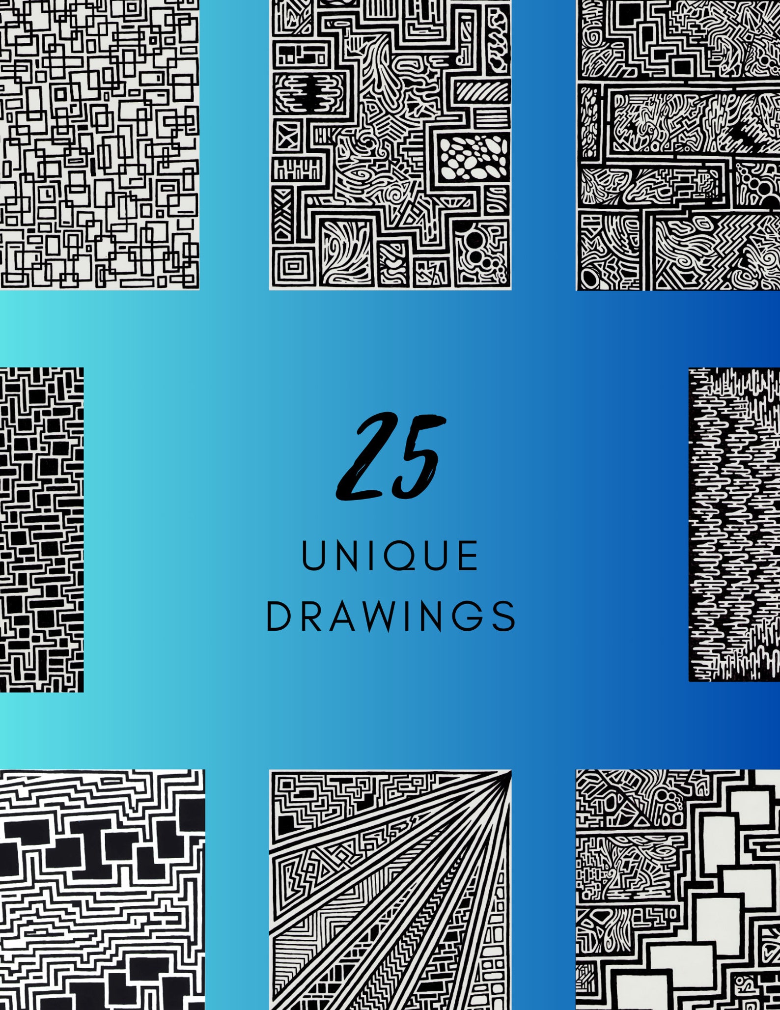 50 Geometric Adult Coloring Pages Printable Coloring Bundle Abstract ...