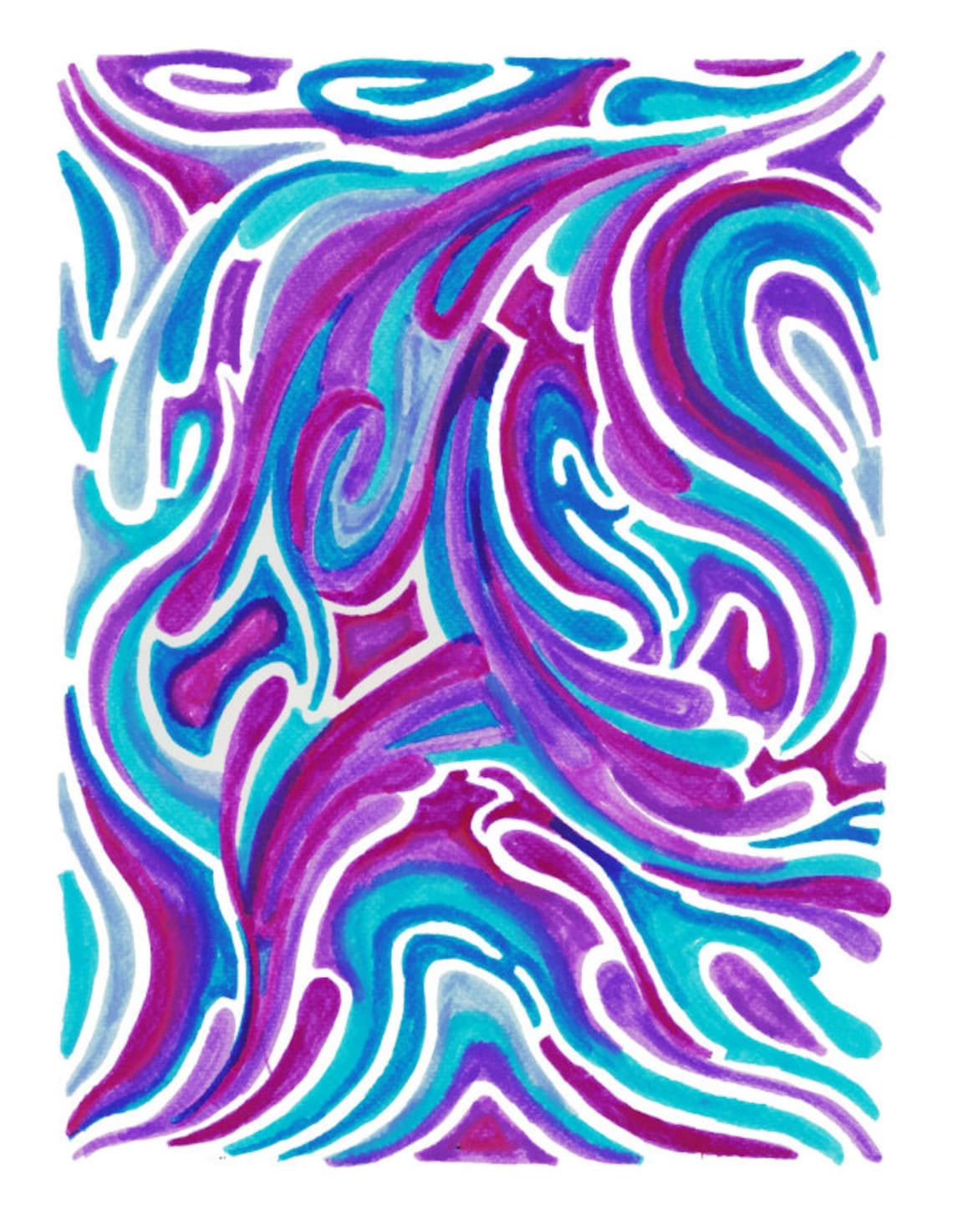 25 Wacky Printable Reverse Coloring Pages Unique Abstract Activity Set ...