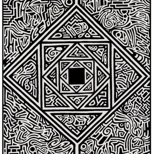 50 Geometric Adult Coloring Pages Printable Coloring Bundle Abstract ...