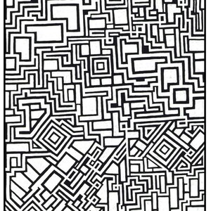 50 Geometric Adult Coloring Pages Printable Coloring Bundle Abstract ...