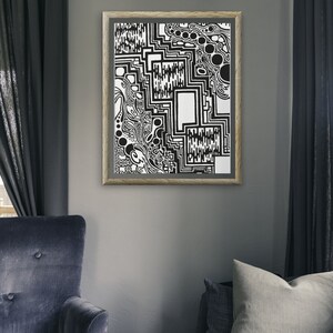 Wacky Weird Black and White Printable Wall Art Trippy Bizarre Digital ...