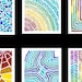 25 Wacky Printable Reverse Coloring Pages Unique Abstract Activity Set ...