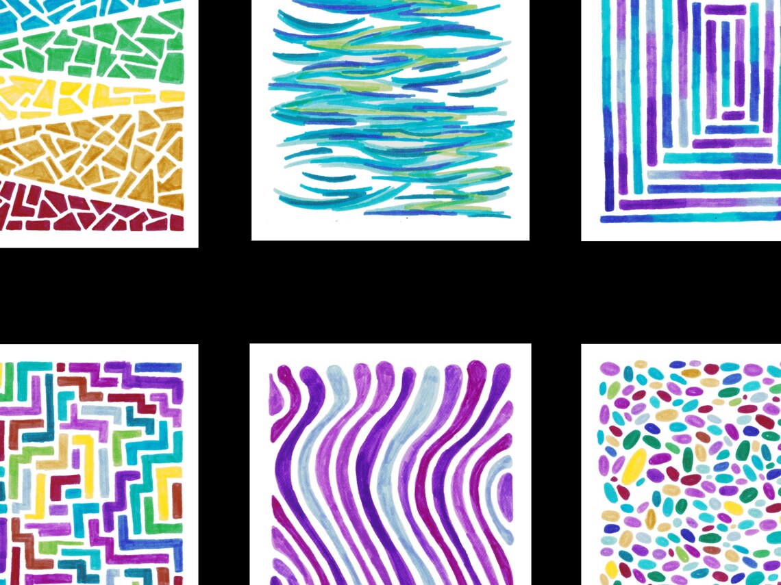 25 Wacky Printable Reverse Coloring Pages Unique Abstract Activity Set ...