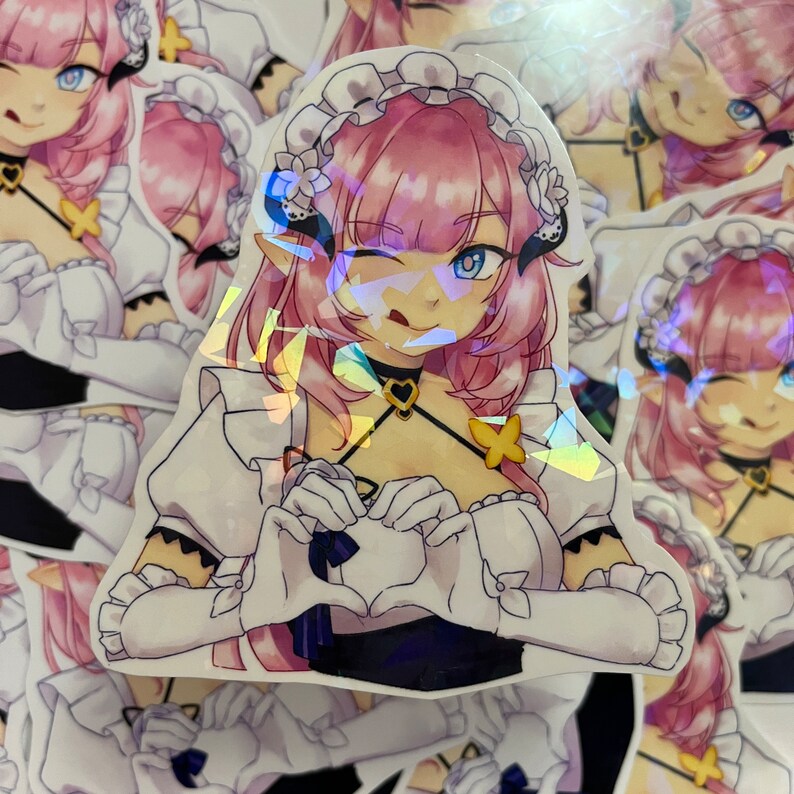 Honkai Impact 3rd Elysia Maid glossy /holographic Stickers - Etsy