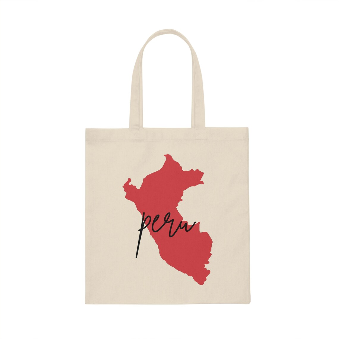 Map of Peru Canvas Tote Bag - Etsy