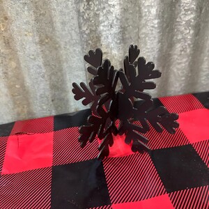 Snowflake | 3D Snowflake |christmas Decor | Metal | Christmas Gifts ...
