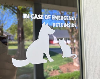 Pet Emergency Rescue Sticker Save Our Pets in Case of - Etsy