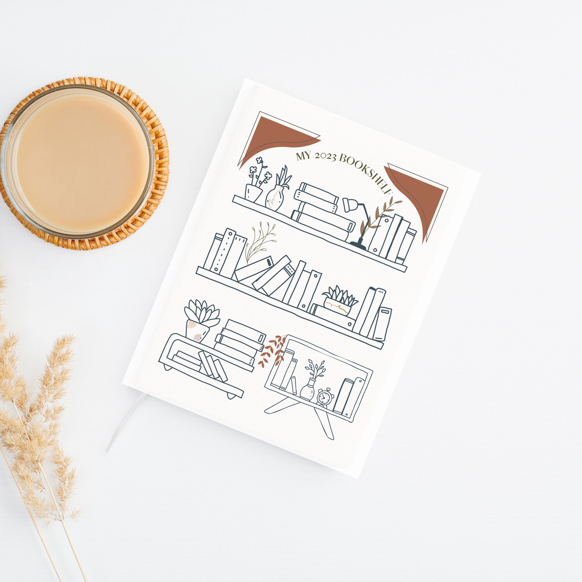 My Bookshelf Reading Log PDF Printable Instant Download - Etsy