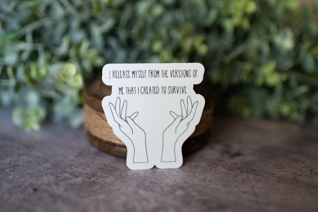 Let Go Sticker, Self Love Sticker, Motivational Decal, Mental Health ...