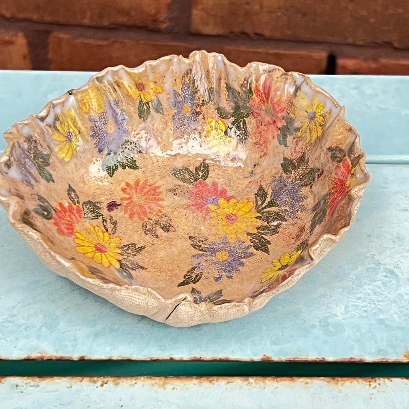 Ceramic Flower Bowl - Etsy