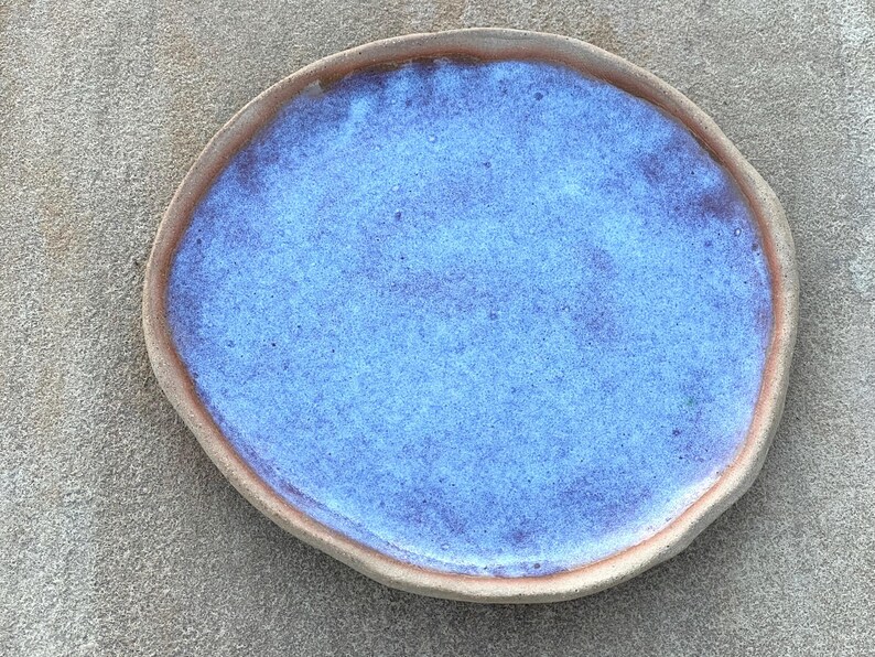 Rustic Style Lavender Salad/dessert Plate, Hand-made Pottery - Etsy