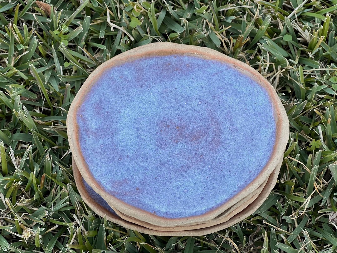 Rustic Style Lavender Salad/dessert Plate, Hand-made Pottery - Etsy