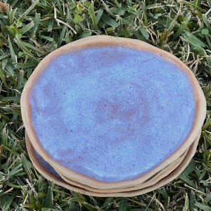 Rustic Style Lavender Salad/dessert Plate, Hand-made Pottery - Etsy