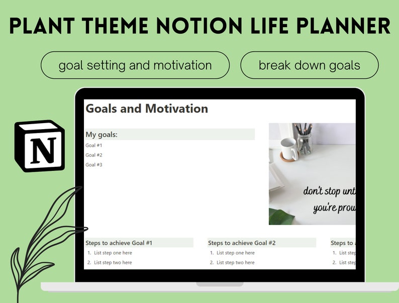 Notion Life Planner Template Notion Dashboard Notion Planner ...