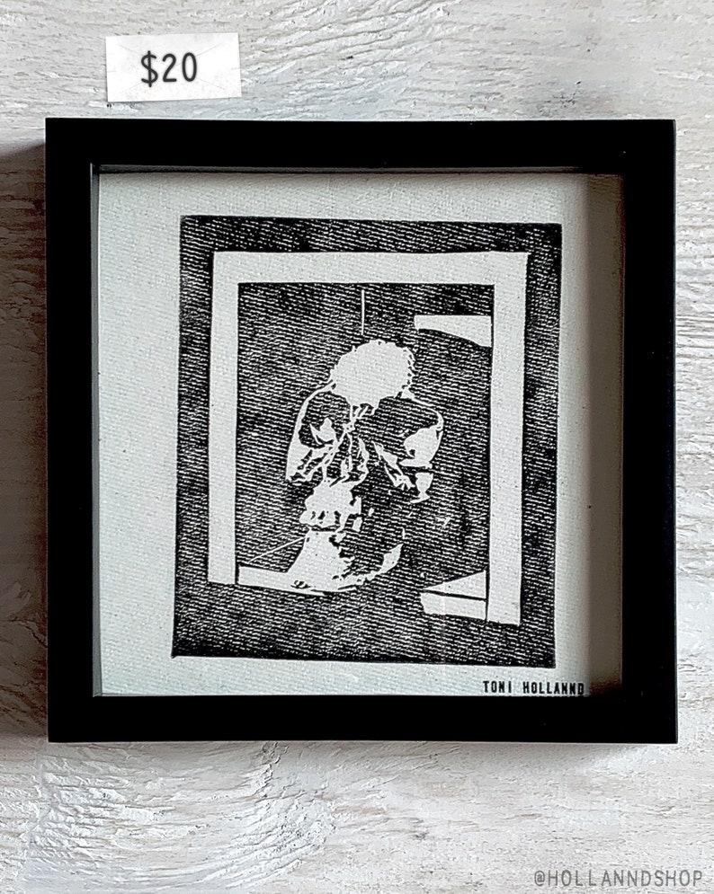 Cubby Skull Handmade Linocut Print - Etsy