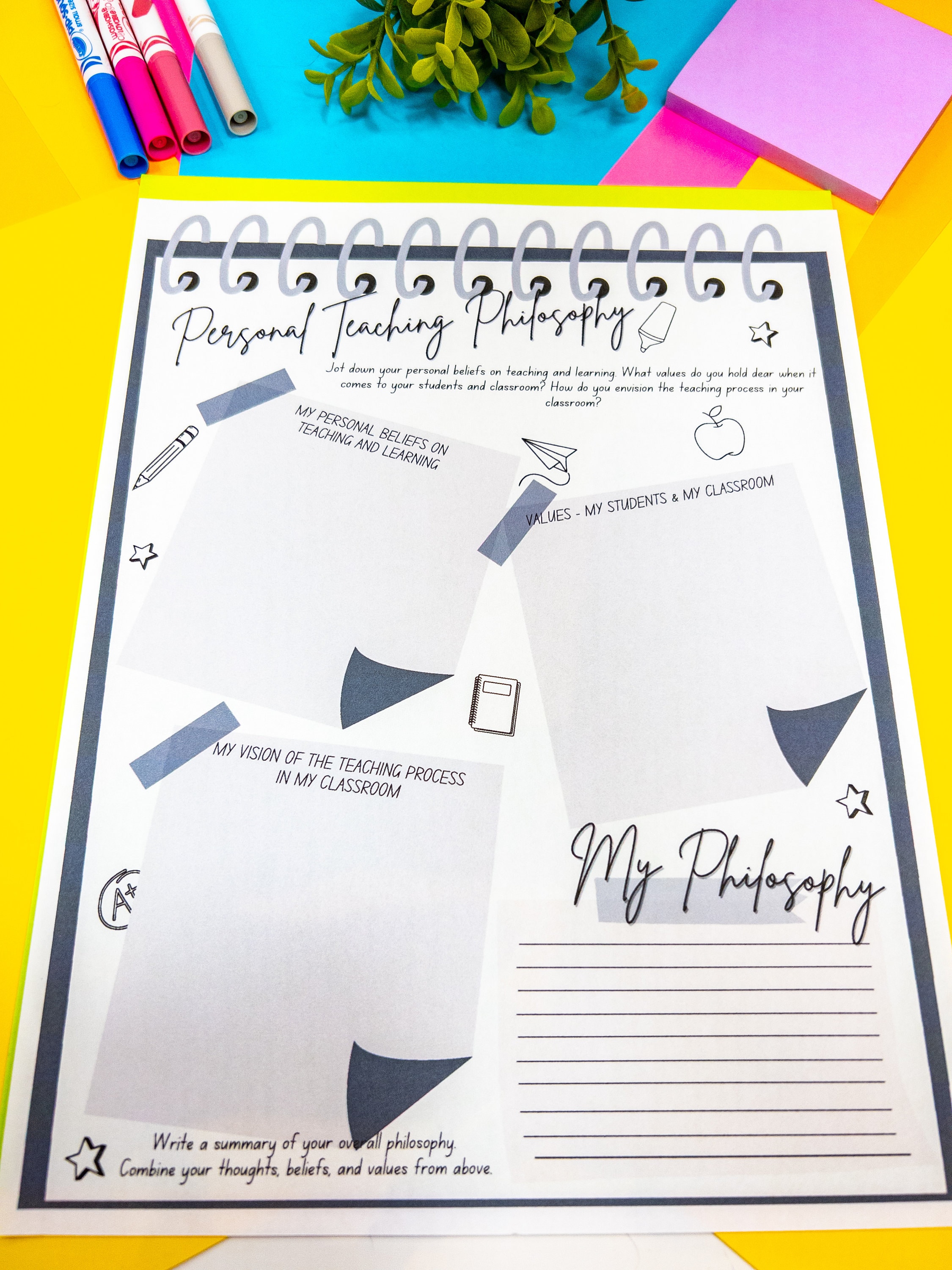 My Teacher Reflection Journal-educators, Growth Mindset, Inspiration ...