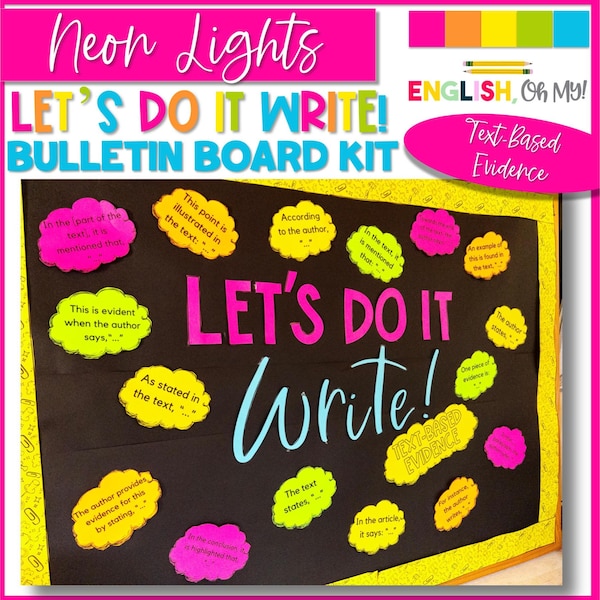 English Bulletin Board Kit - Etsy