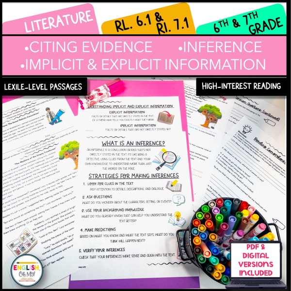 Text Evidence Bulletin Board Kit, Sentence Starters, Neon Bright ...