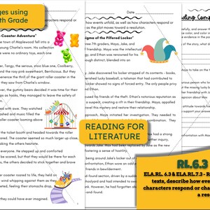 Plot Structure & Character Development Reading Passages, Reading ...