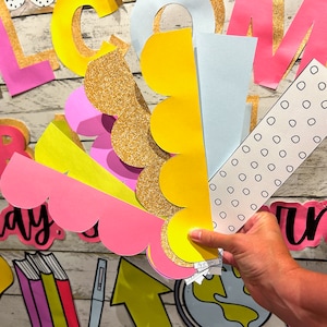 Back to School Bulletin Board Kit, Bulletin Board Letters, Welcome Back ...