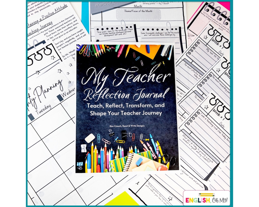 My Teacher Reflection Journal-educators, Growth Mindset, Inspiration ...