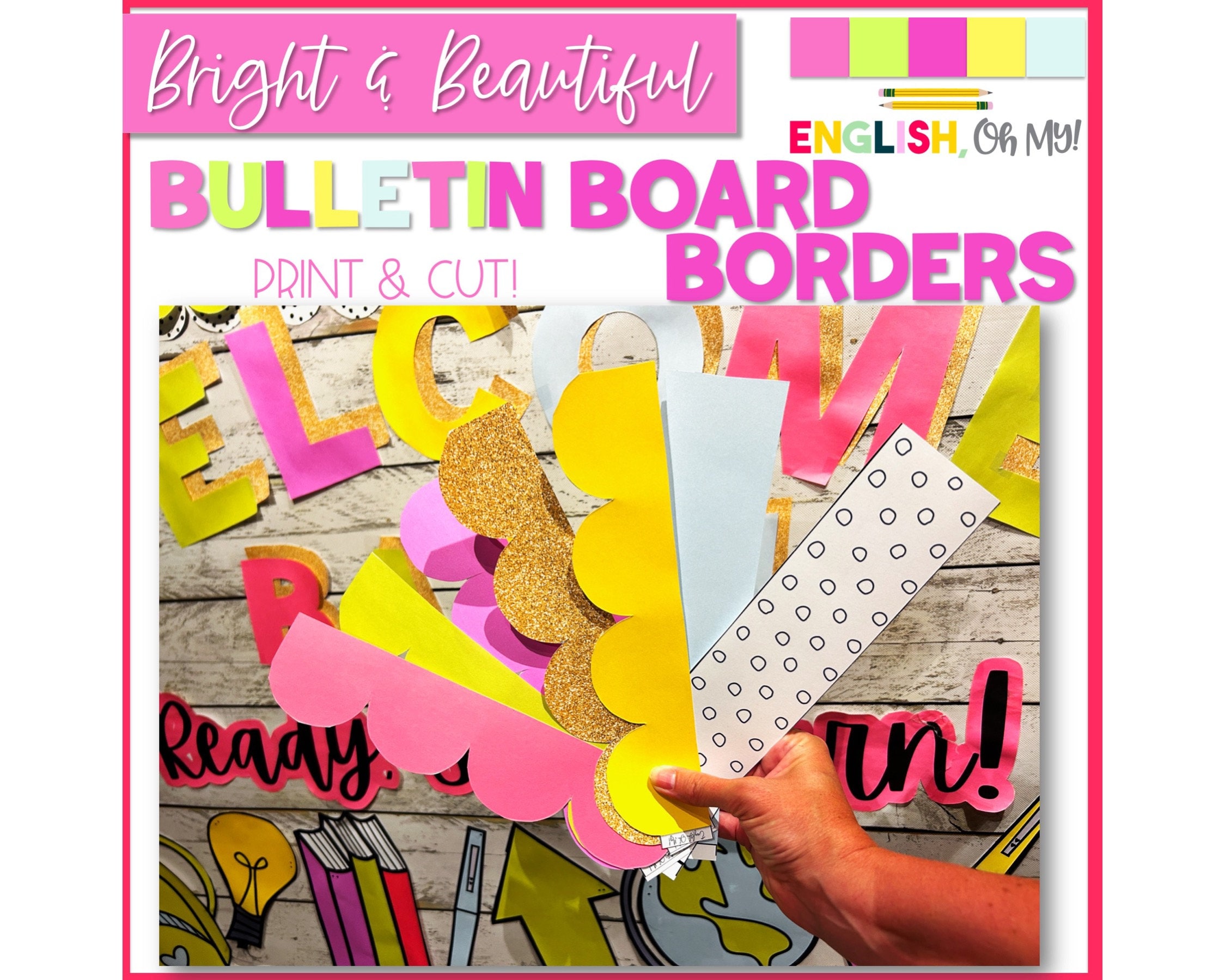 Bulletin Board Borders, Bulletin Board Border, Borders, Bright ...
