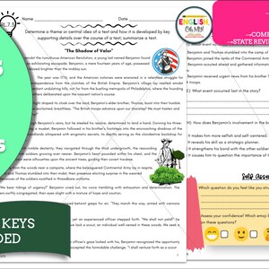 Plot Structure & Character Development Reading Passages, Reading ...