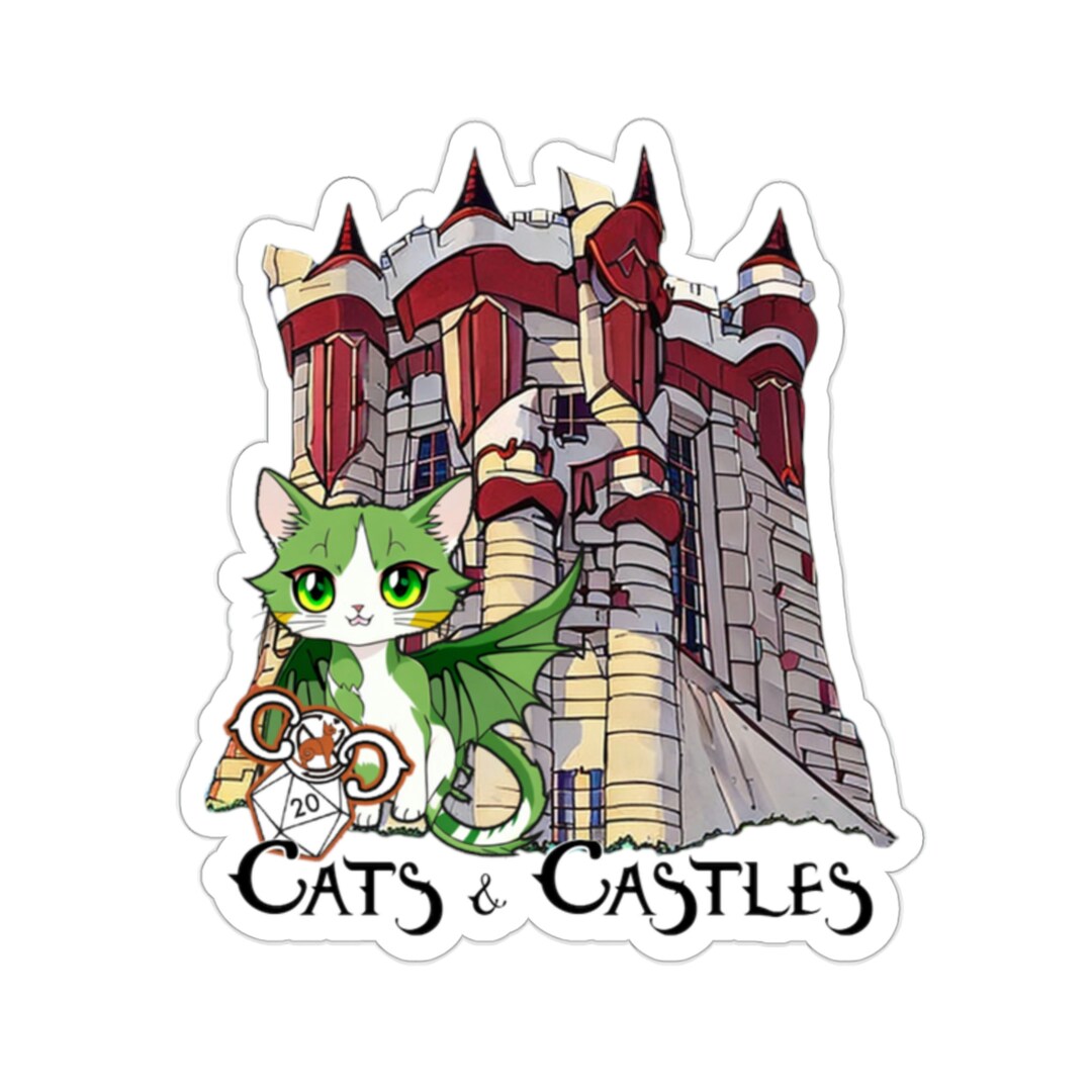 Cats & Castles Sticker - Etsy