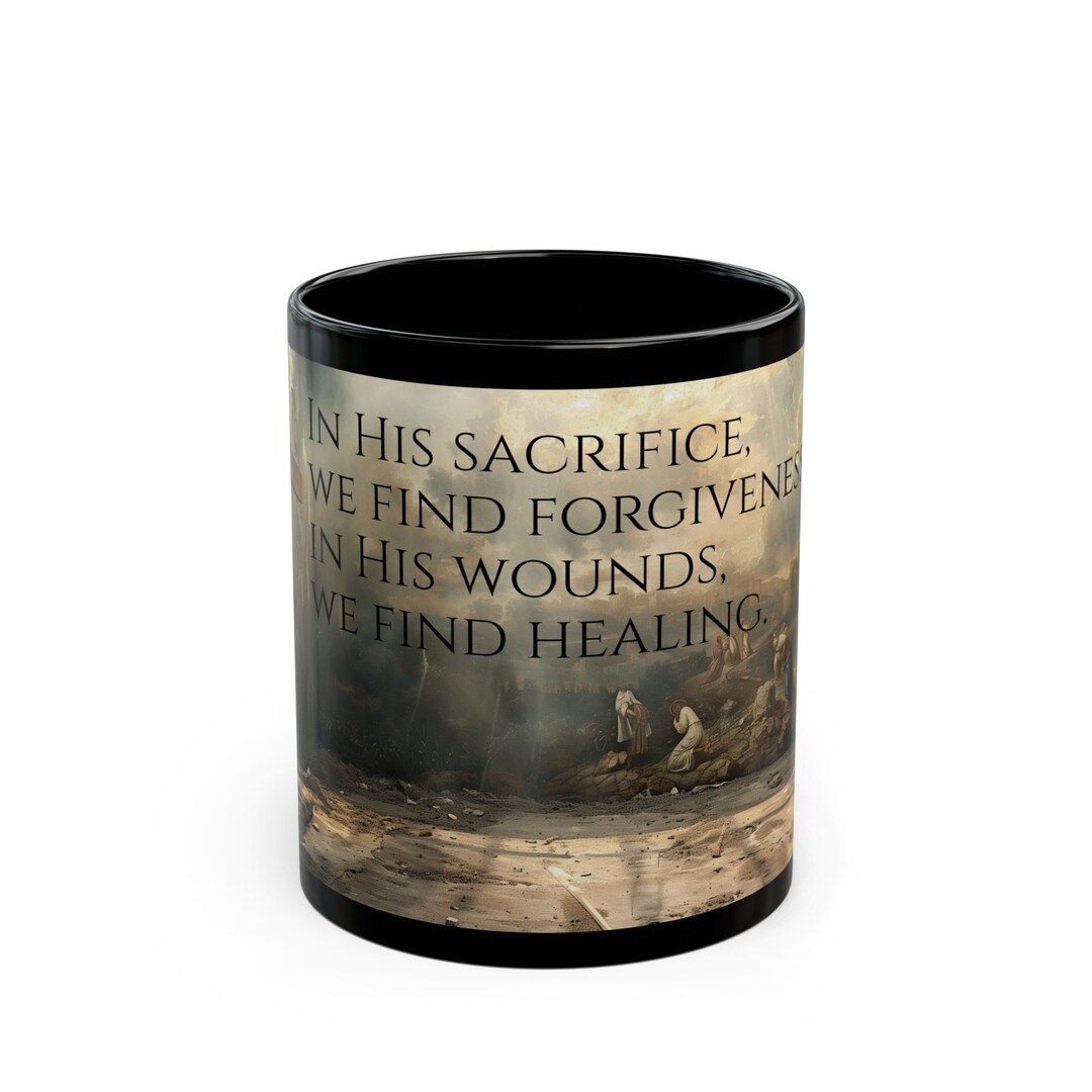 Sacred Sacrifice: Crucifixion Scene Ceramic Mug Christian Gift ...