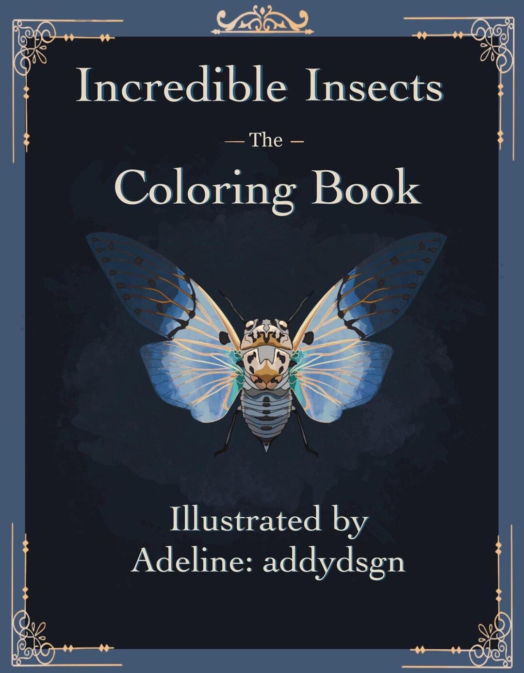 Insects Coloring Book, 20 Unique Bug Pages (digital Download - Etsy