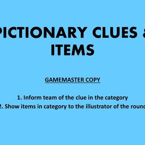 Pictionary Game Fully Editable Version for Any Group Size| Family Draw ...