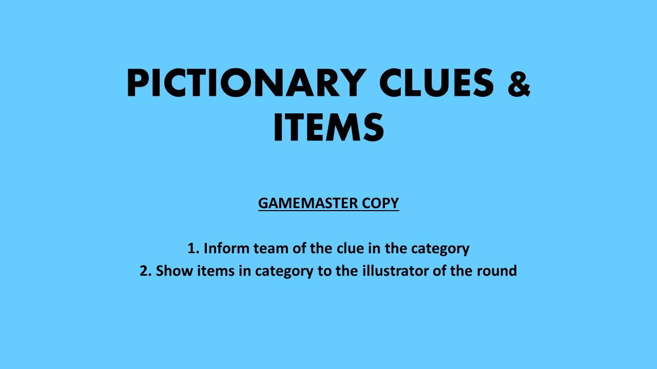 Pictionary Game Fully Editable Version for Any Group Size| Family Draw ...