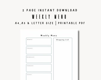 Monthly Habit Tracker A4, A5 and Letter Instant Download Productivity ...