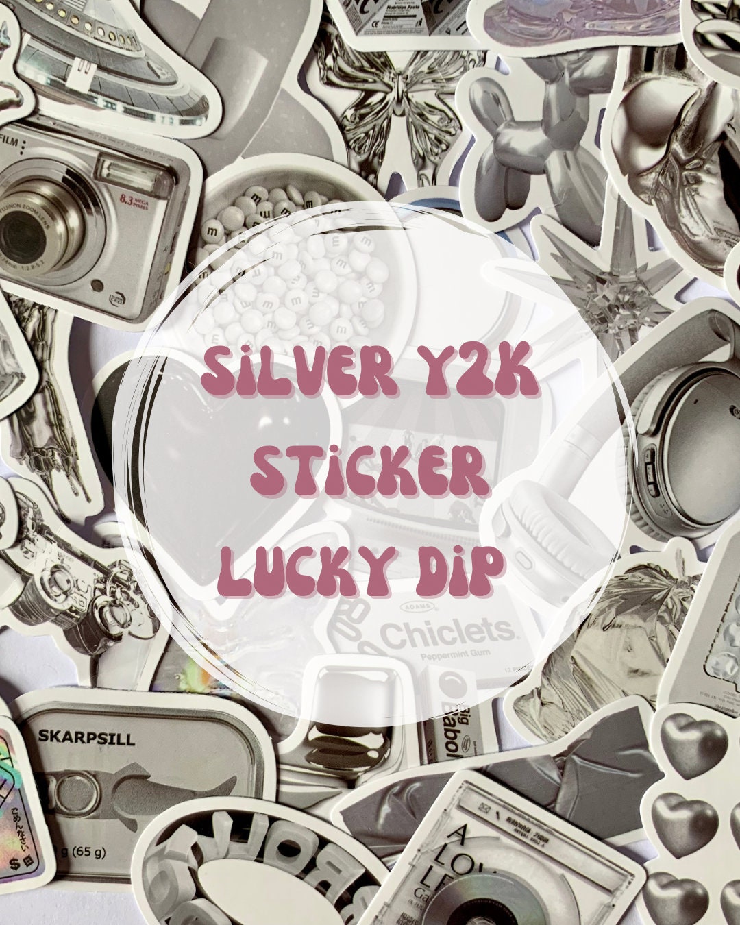 Silver Clean Girl Aesthetic Sticker Mystery Pack Lucky Dip - Etsy