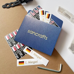 10x Cyclist Name Waterproof Sticker, Husband Gift for Cyclist Name on ...