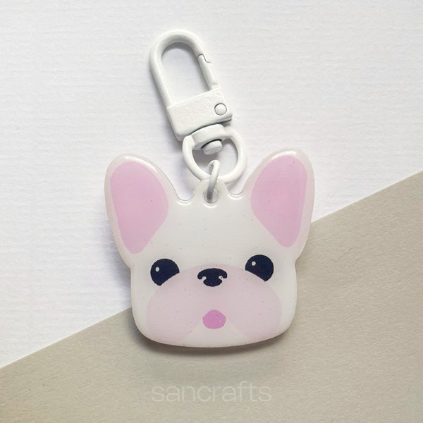 Bulldog Keychain - Etsy