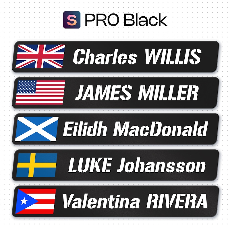 10x Personalised Bike Name and Flag Sticker Label Decal for Road Bike ...