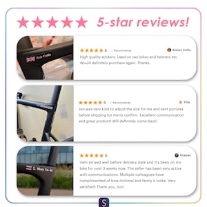 10x Cyclist Name Waterproof Sticker, Husband Gift for Cyclist Name on ...