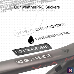 10x Personalised Bike Name and Flag Sticker Label Decal for Road Bike ...