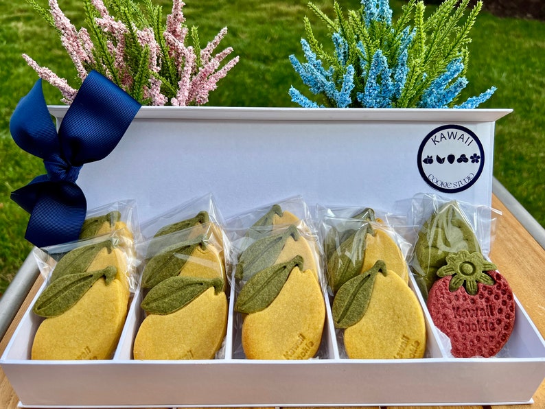 Delicious Natural Lemon Cookies | Gift Box of 12 + 2 Free Samples | No ...